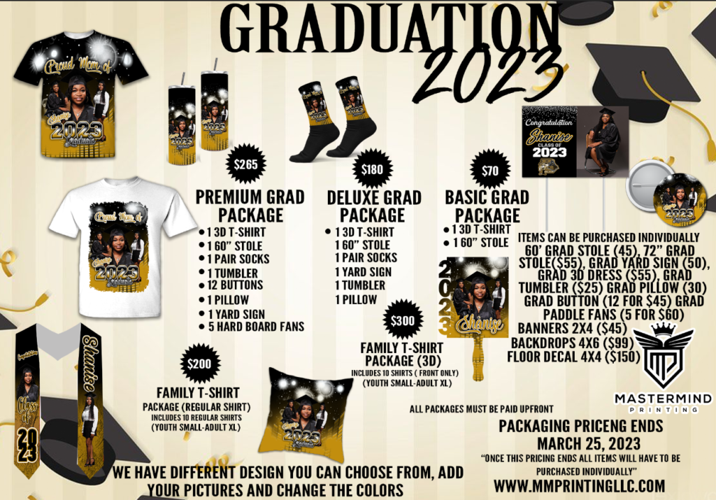 Graduation Shirt Bundle – Mastermind Printing LLC